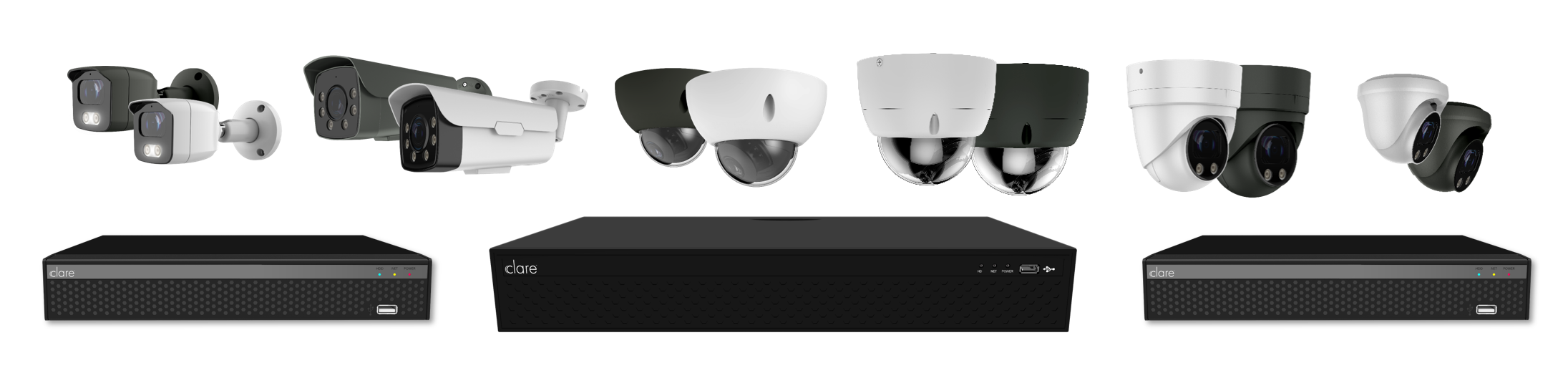 ClareVision Value and Performance Series Cameras and NVRs