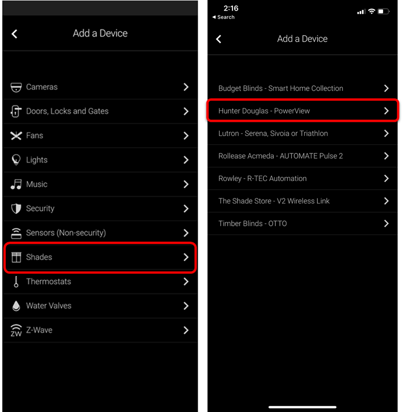 Integration Release Notes: Hunter Douglas PowerView Blinds