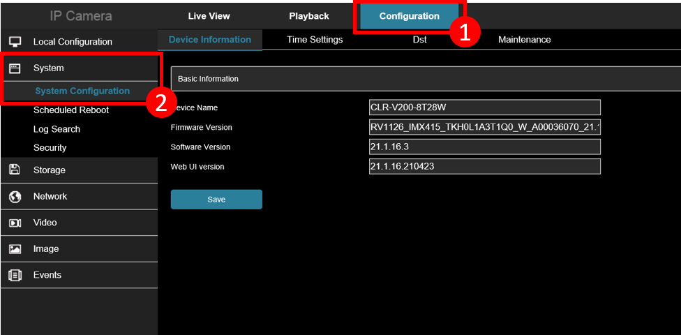 How to update ClareVision camera firmware through the NVR Virtual Host